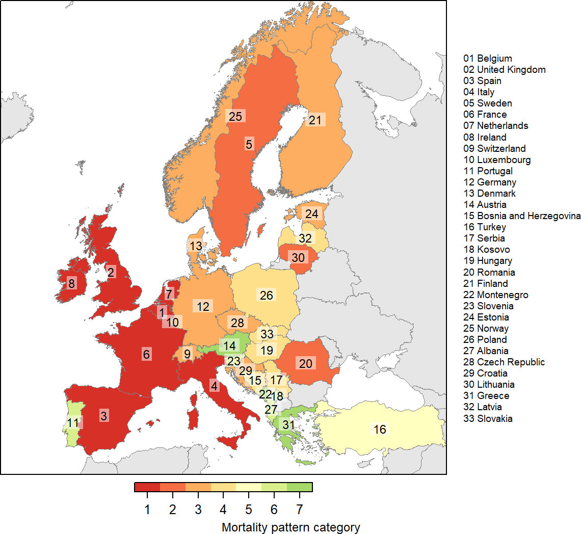 Visualizing COVID-19 mortality in Europe, as of 23rd July 2020 - MOOD ...